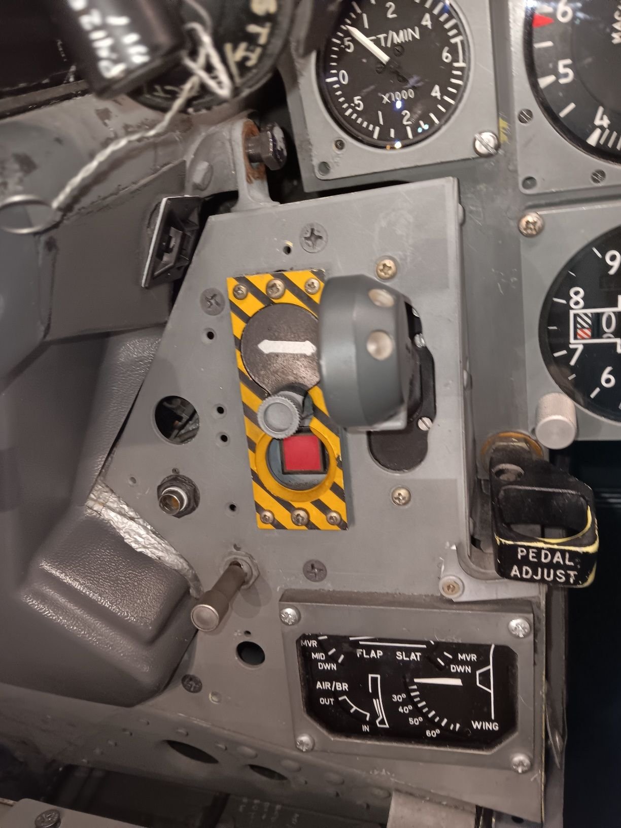 What are the two Buttons on a Tornado F3 front Cockpit in attached ...