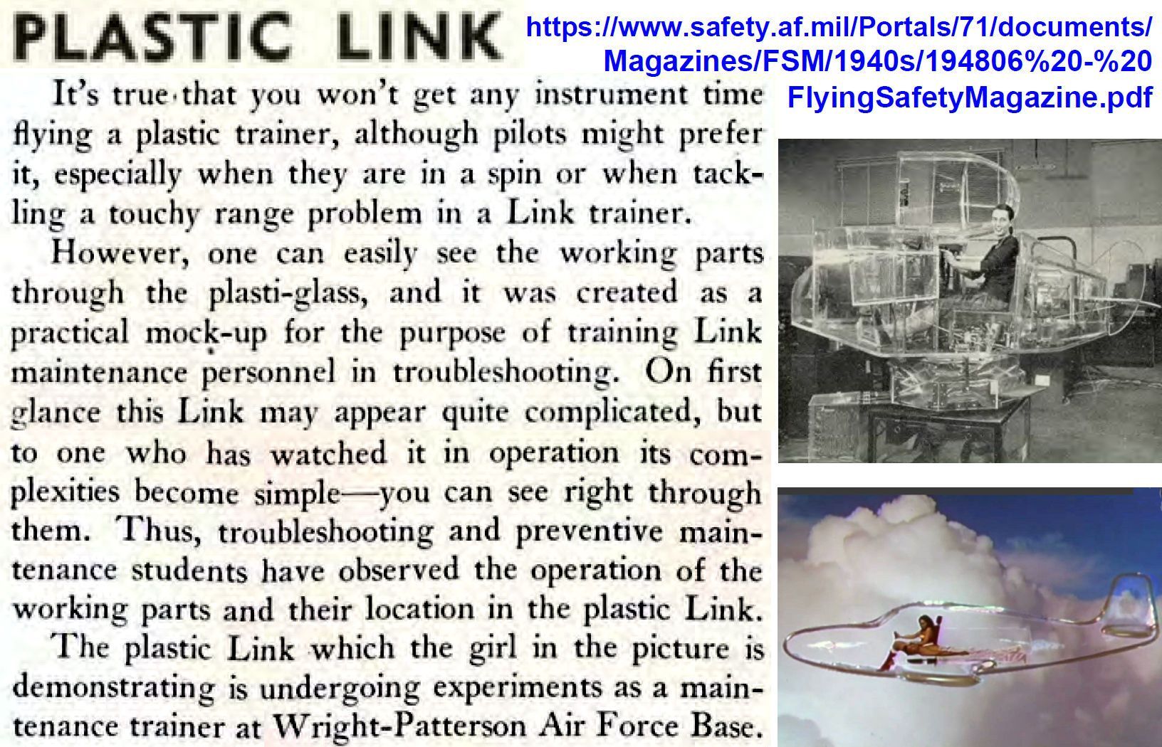 WW2 Photo of Link Trainer in use - Page 2 - PPRuNe Forums