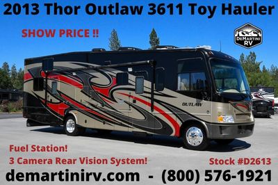 2013 Thor Outlaw 3611 Toy Hauler - Fuel Station - 5.5kW Gen! for Sale ...