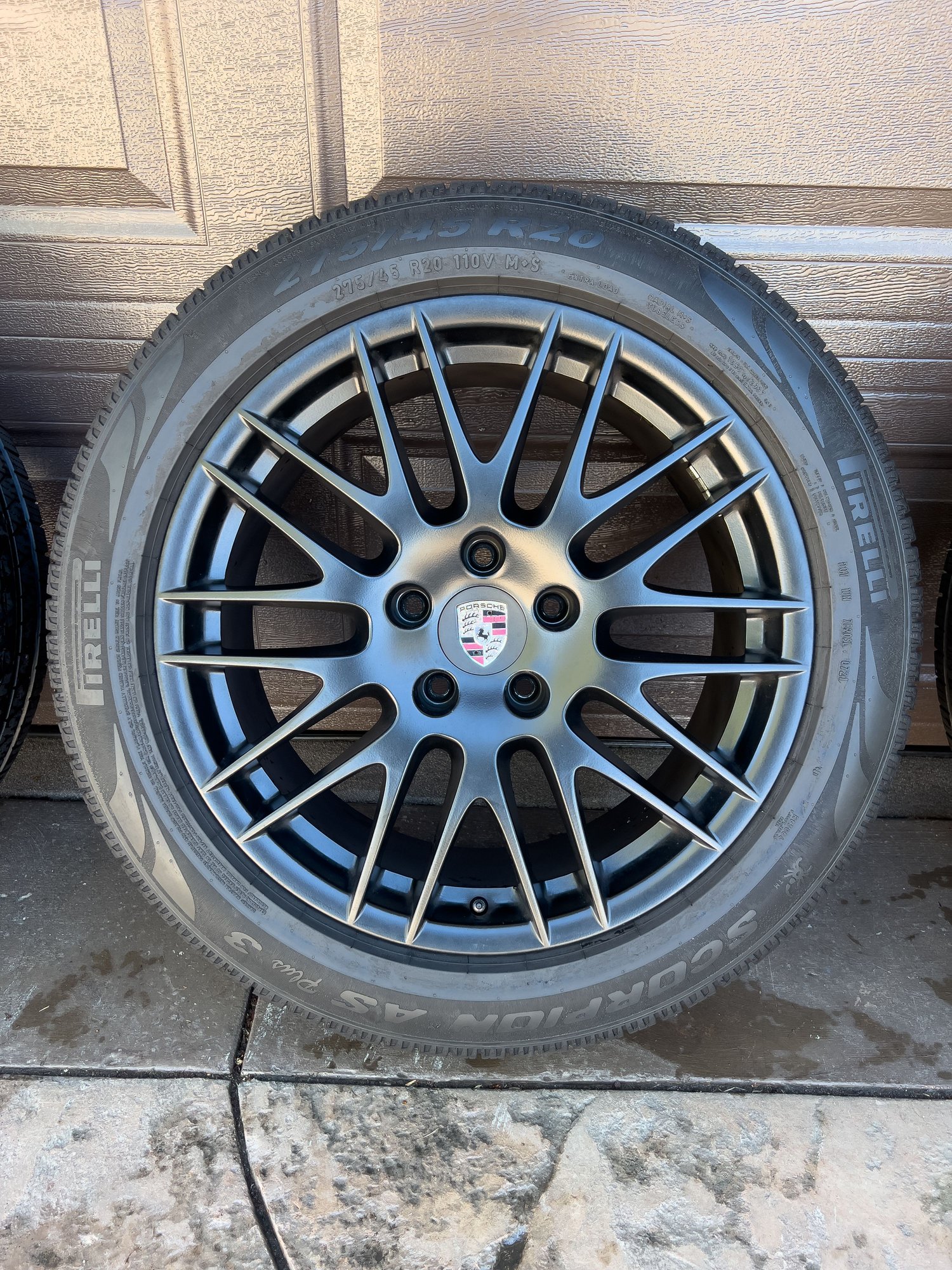 Cayenne: OEM 20” BBS RS Spyder Wheels/Rims in Satin Black w/ Pirelli ...