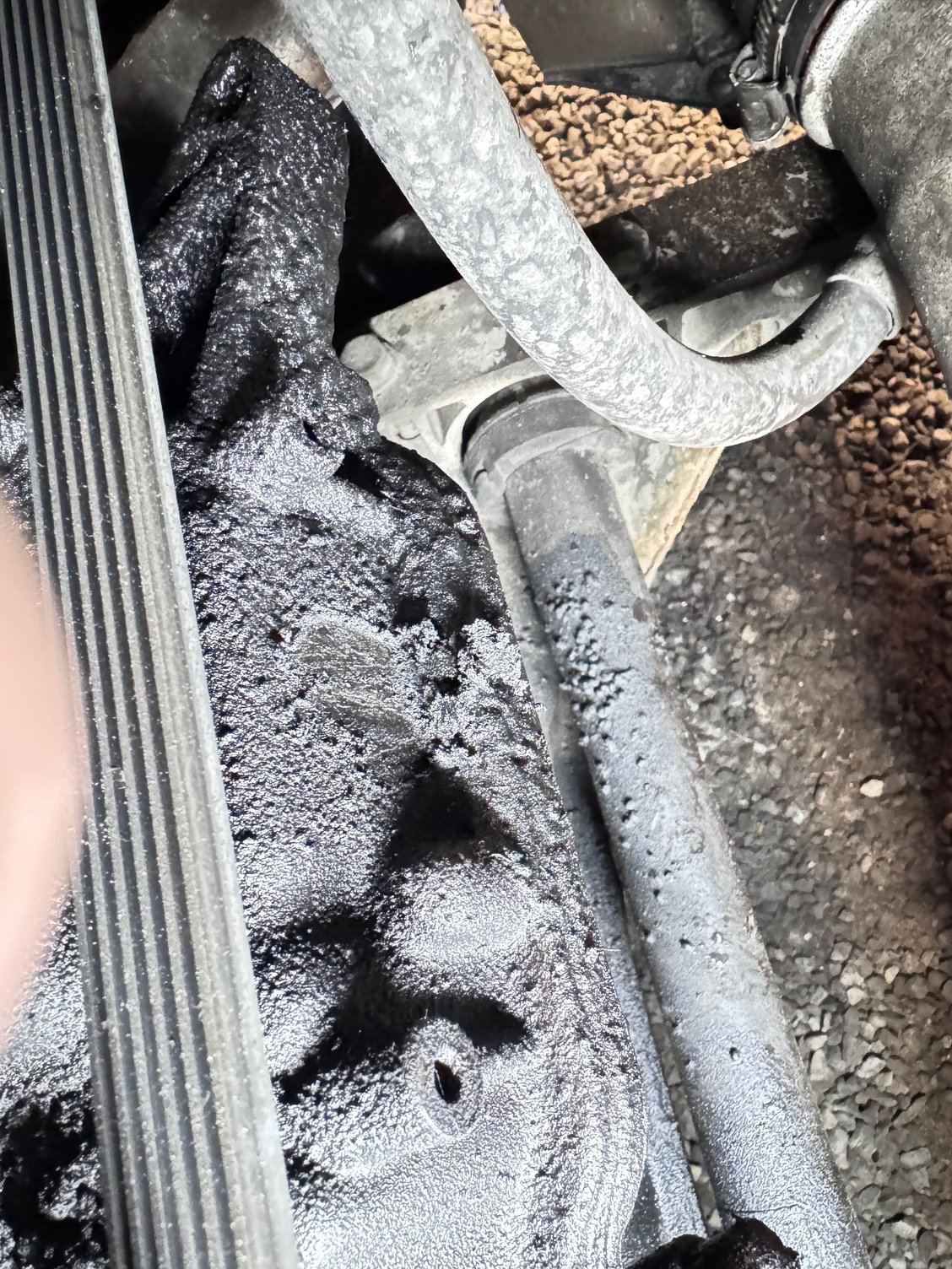 Engine block covered in oil-gunk. Where can leak be located? - Rennlist ...