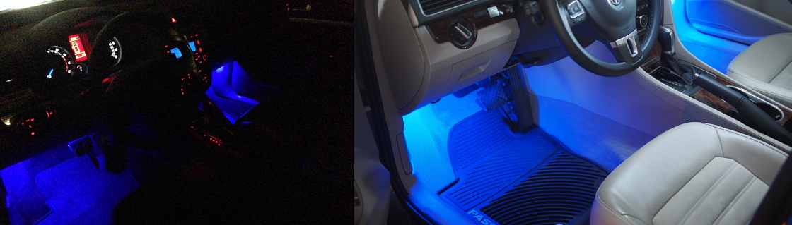 New Product Launch Blue, red or clean bright white FOOTWELL LEDs for ...