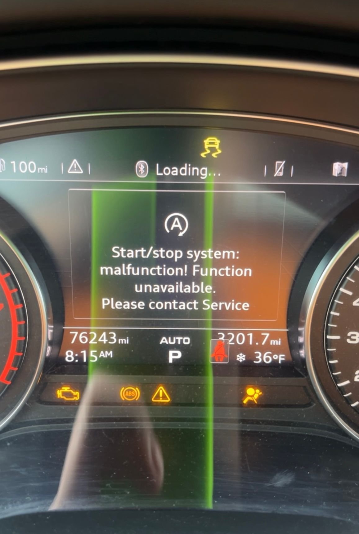 All warning/dash lights after starting - AudiWorld Forums