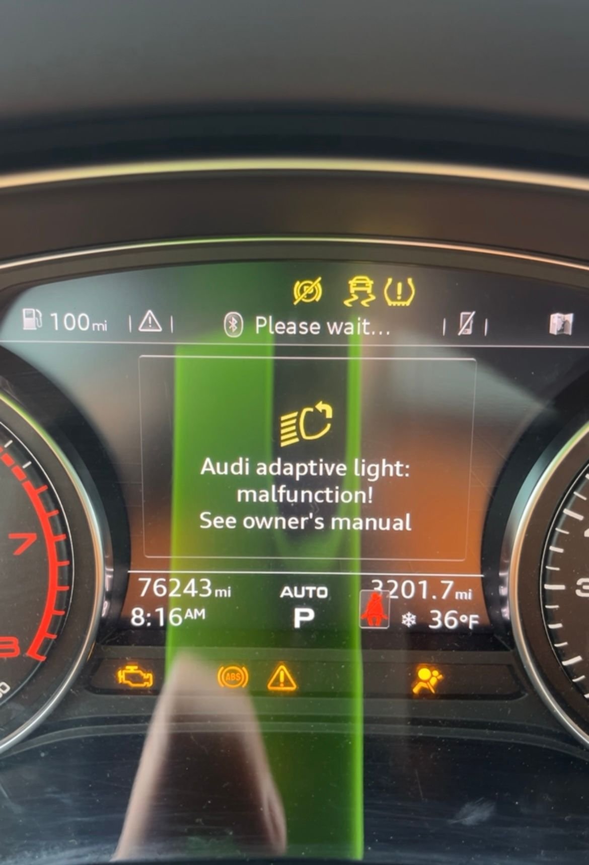 All warning/dash lights after starting - AudiWorld Forums