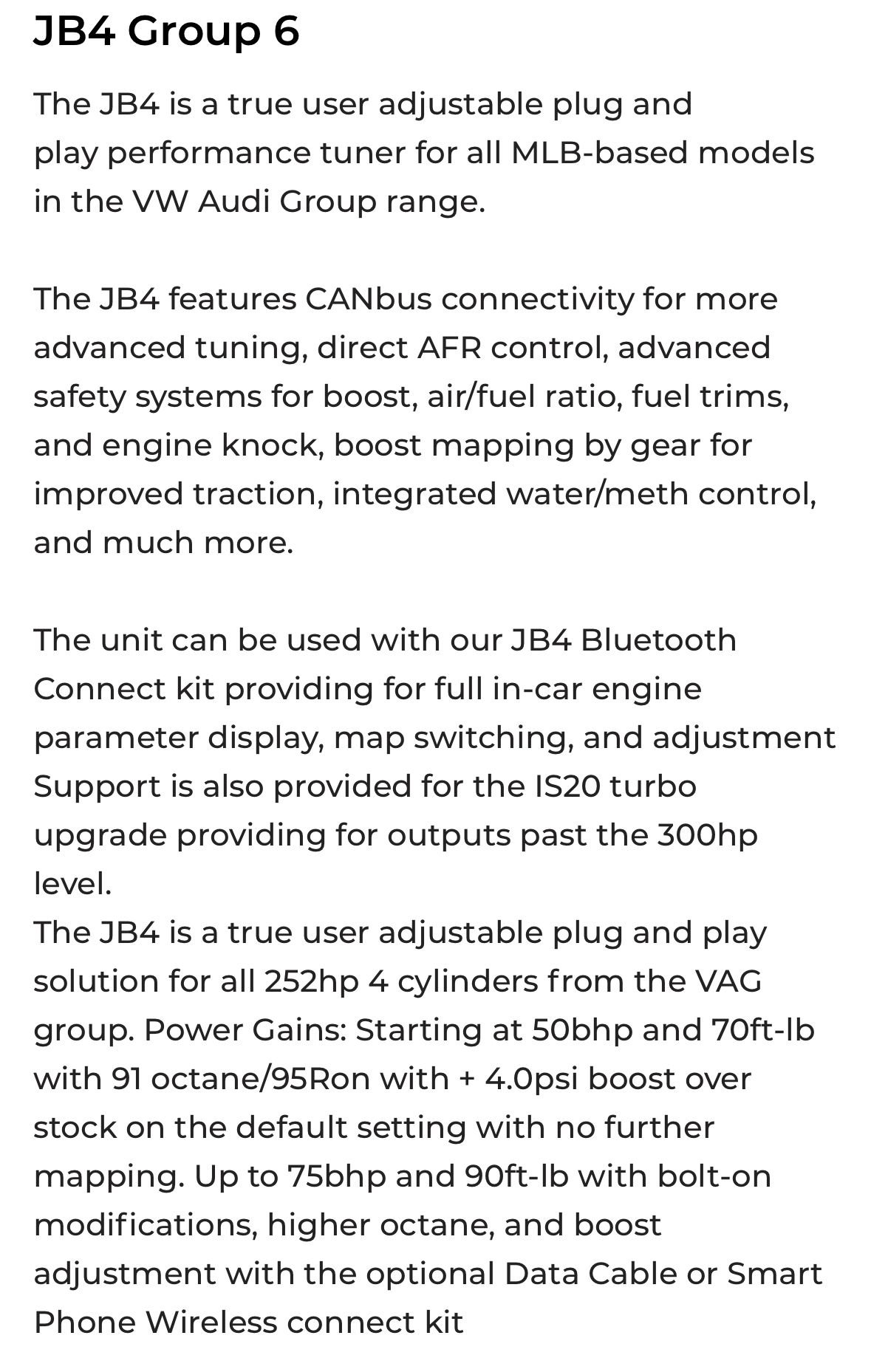 Jb4 tunner - AudiWorld Forums