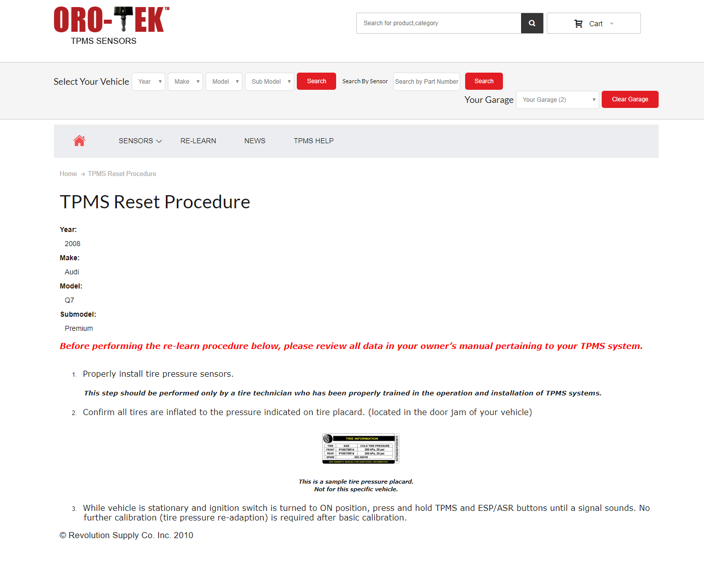 Final, Working, Definitive TPMS relearn procedure? - AudiWorld Forums