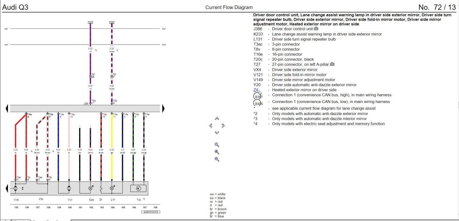 Heated side mirror wiring diagram - AudiWorld Forums