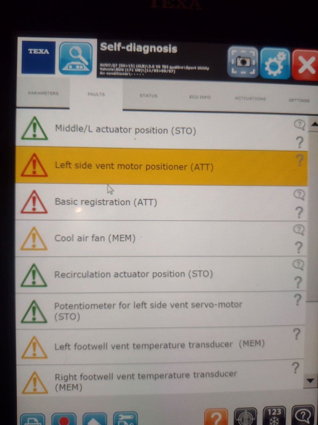 hvac left side vent motor positioner - AudiWorld Forums