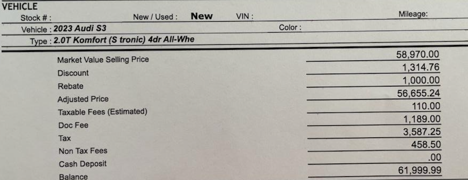 Please help with 2023 S3 Order - AudiWorld Forums