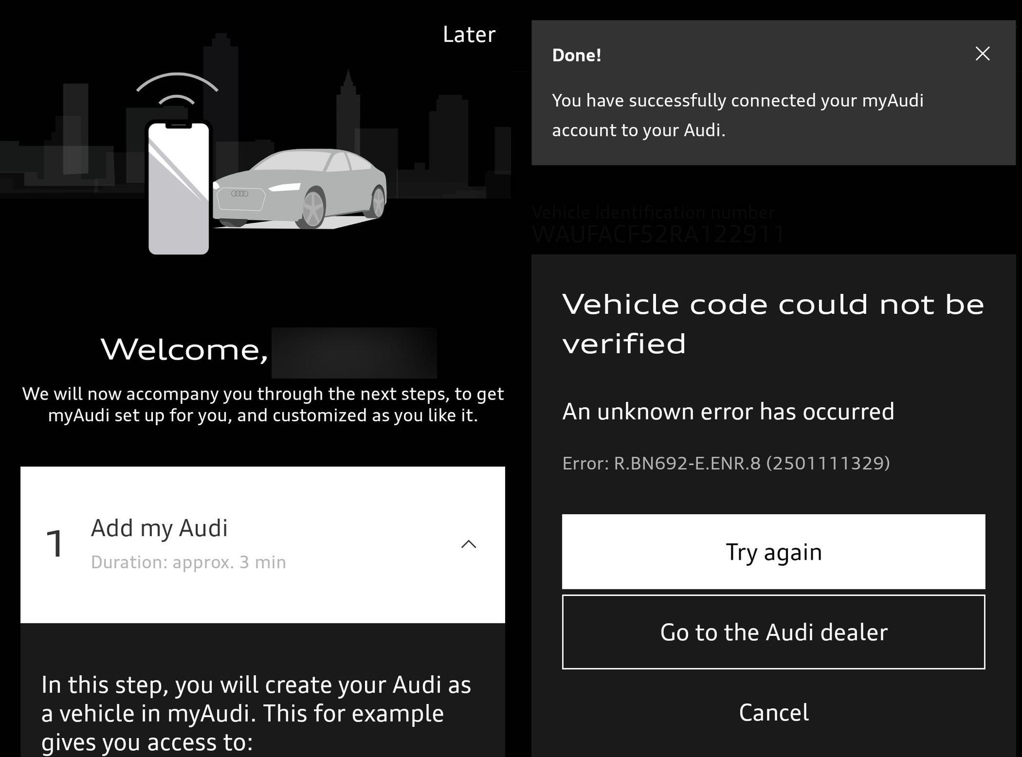 Remote Start Error - AudiWorld Forums