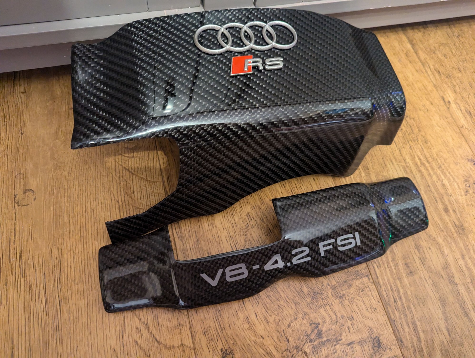 Audi B7 RS4 carbon fiber engine covers - AudiWorld Forums