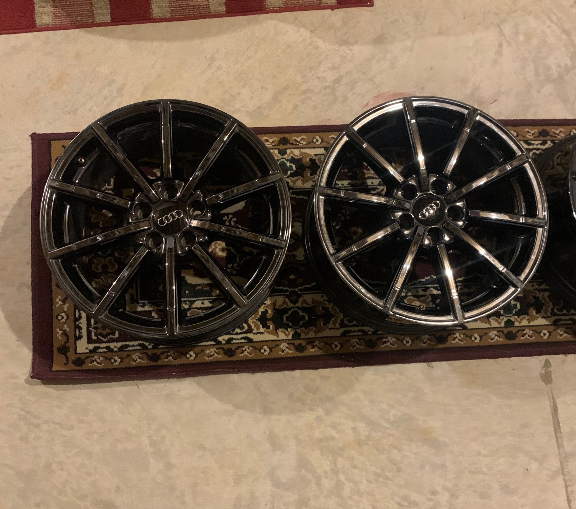 4x OEM 18" Audi A4 Black PVD Chrome Wheels - AudiWorld Forums