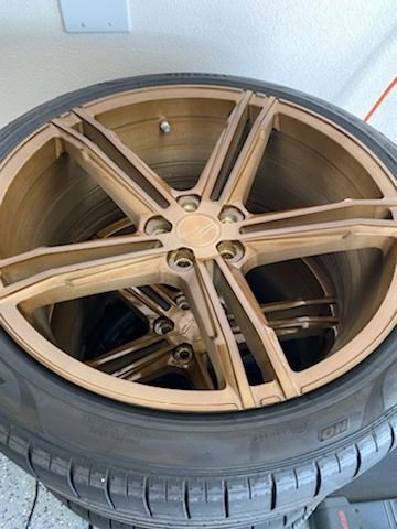 New 21"x9.5" Verde Form wheels 5x112 with New Pirelli PZ4 275/35/21 ...