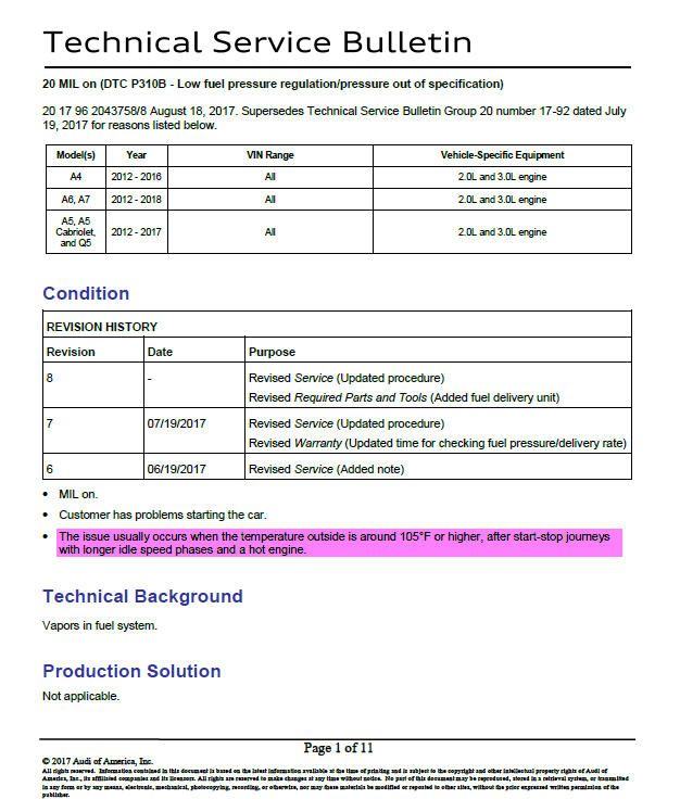 2014 Q5 EPC issues - AudiWorld Forums