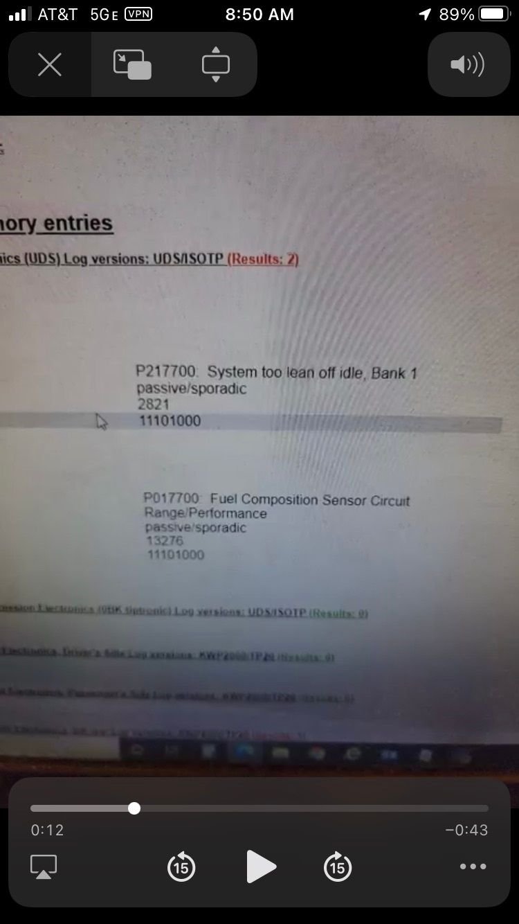 2014 Audi Q5 Fuel Composition Sensor Location? - AudiWorld Forums