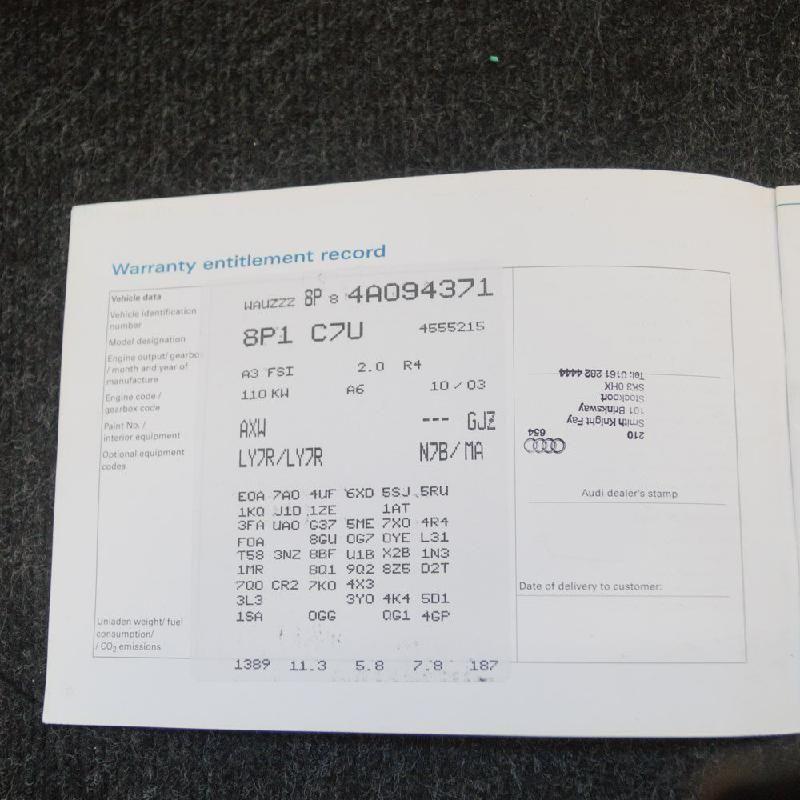 SQ5 Paint Code Location - AudiWorld Forums