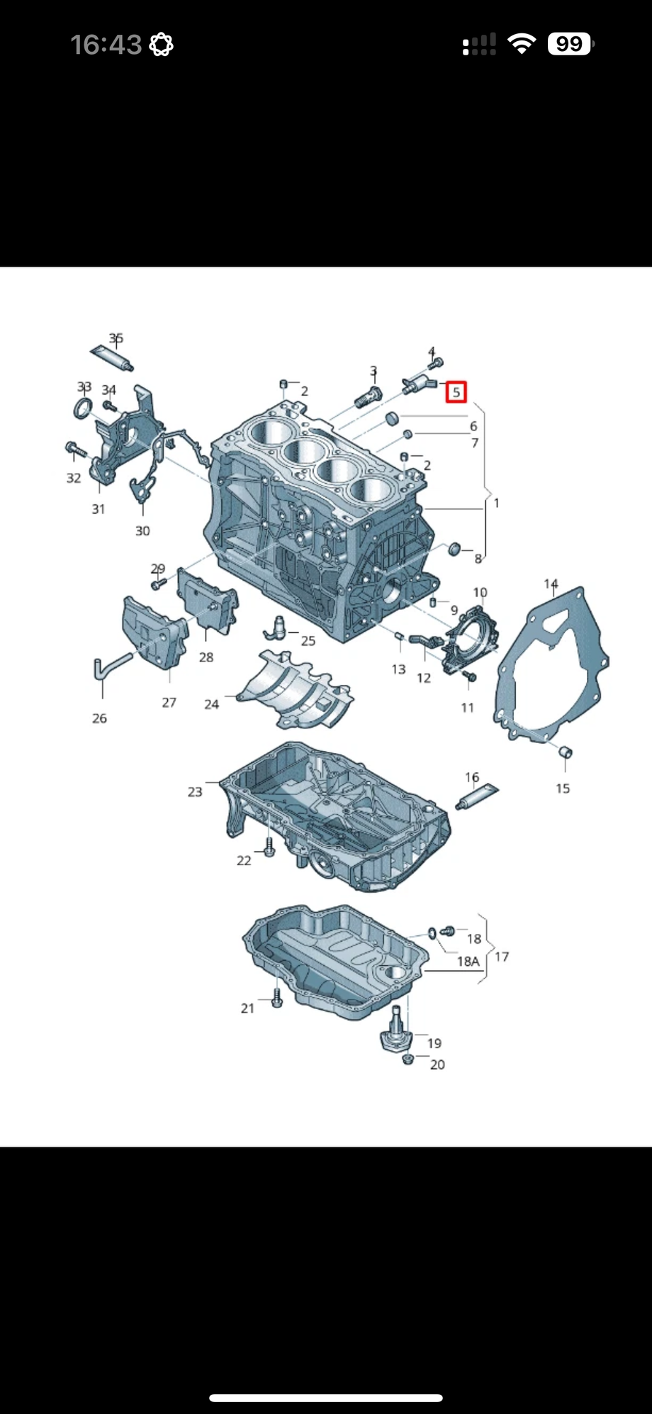 P164e00 N428 Oil Pressure regulating valve location - AudiWorld Forums
