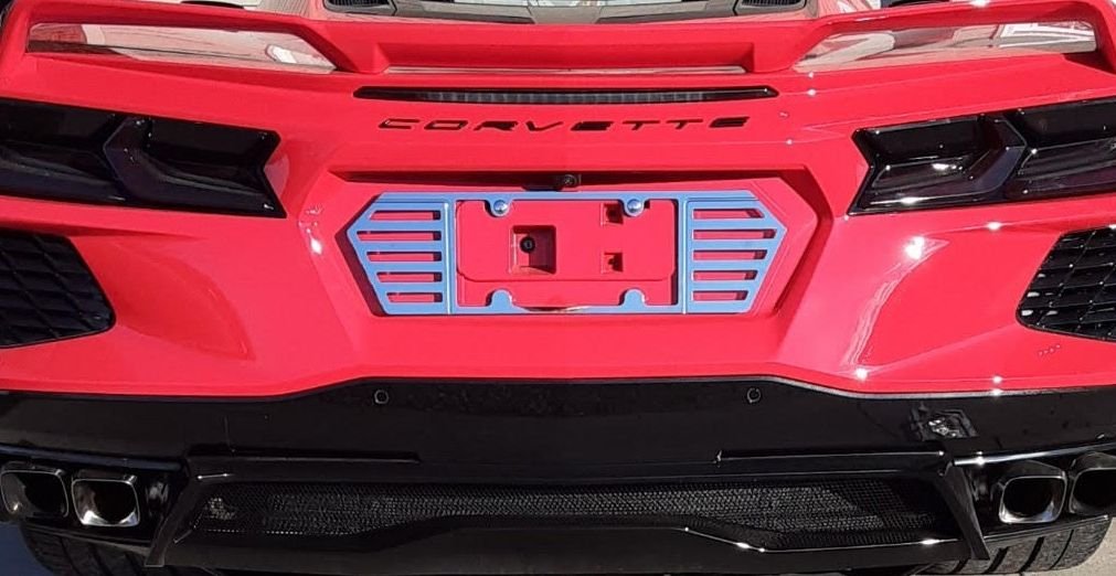 2020-2021 C8 Corvette Billet License Plate Frame - CorvetteForum ...
