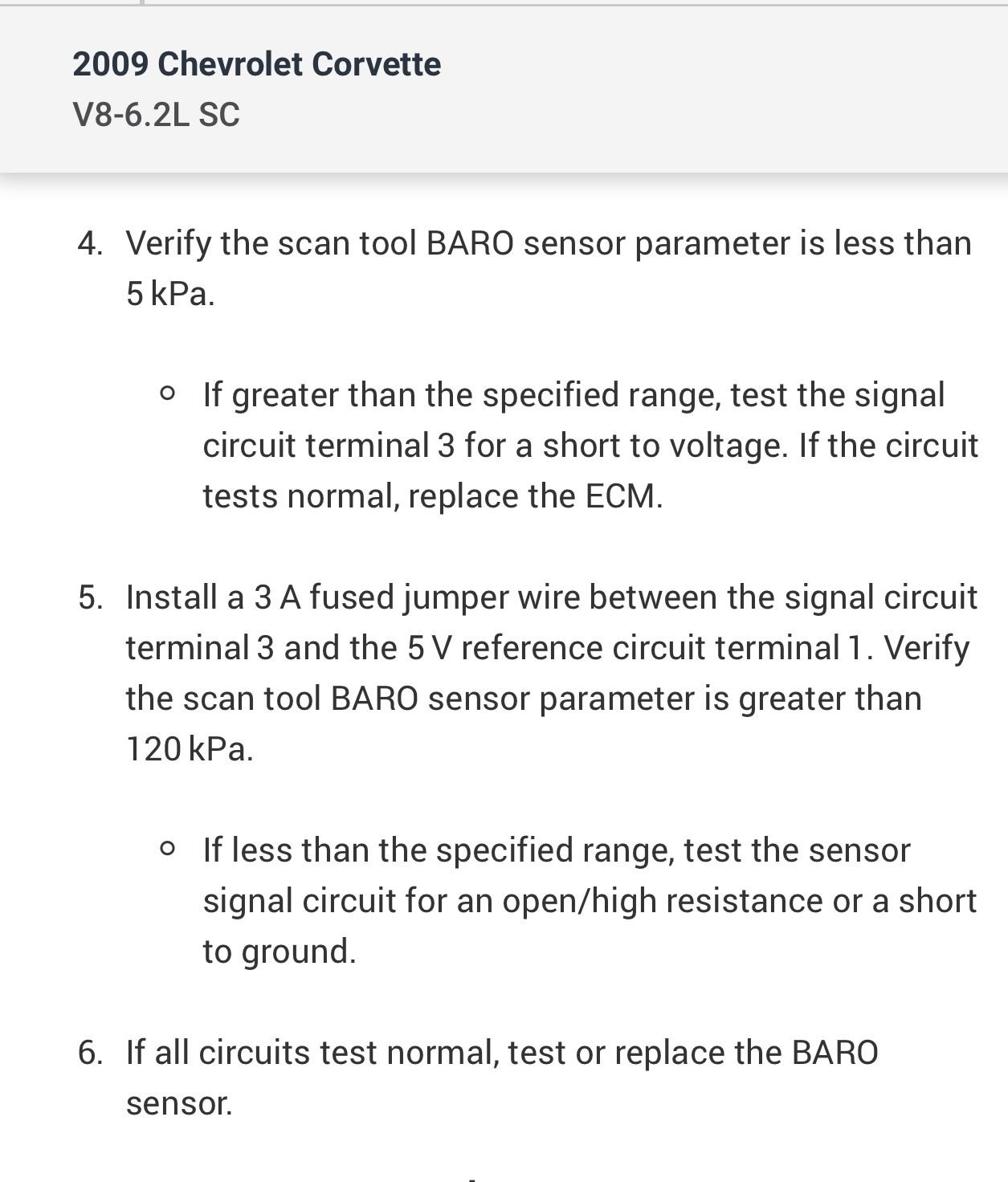 C6 ZR1 Killing Map and Baro Sensors - CorvetteForum - Chevrolet ...