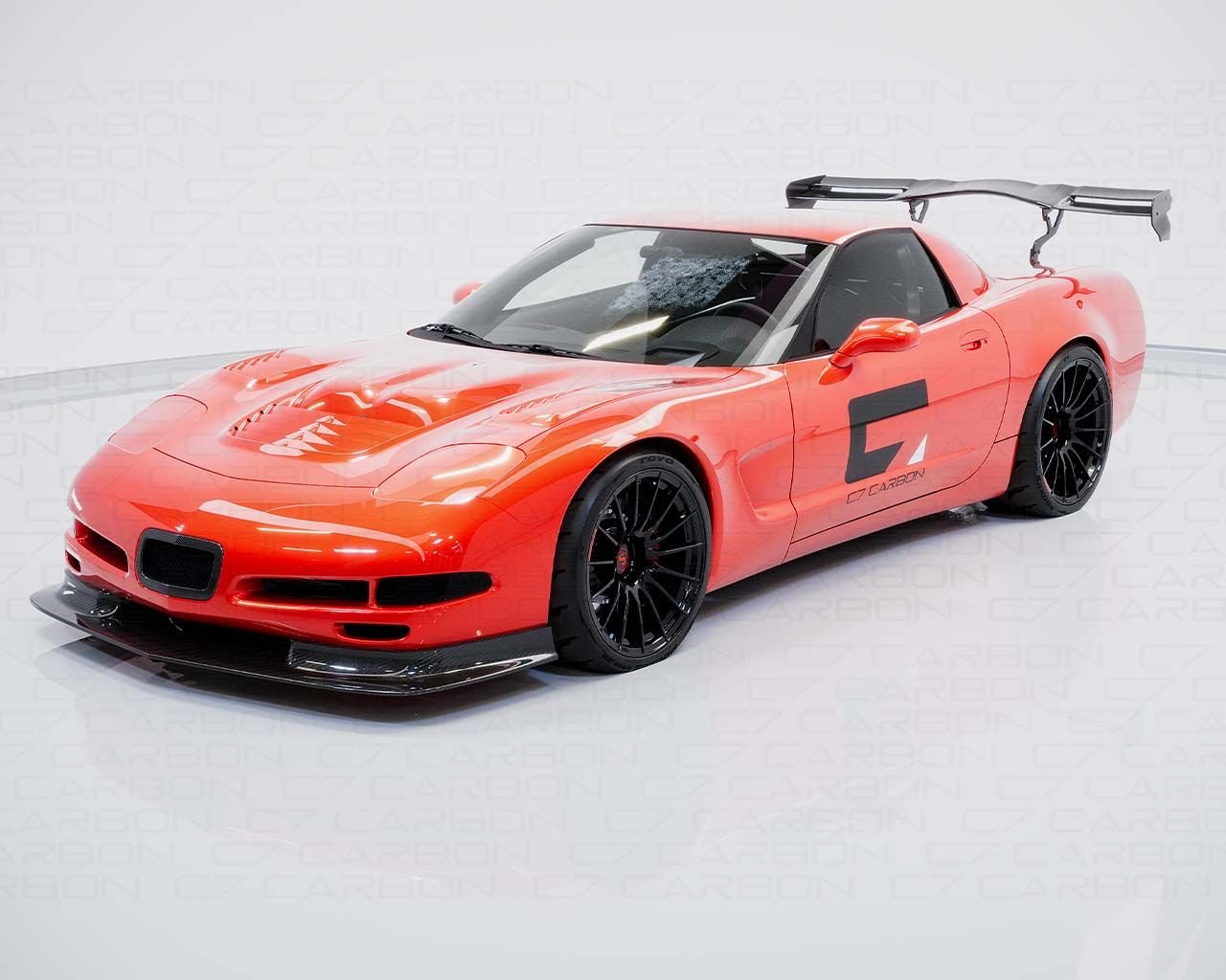 C5R Style wide body kit / Wide body fenders / C5R Style hood and lots ...