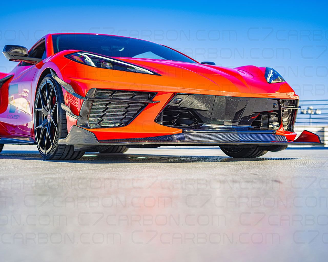 C7Carbon | C8 Legacy Carbon Fiber Front Bumper Canards NEW ...