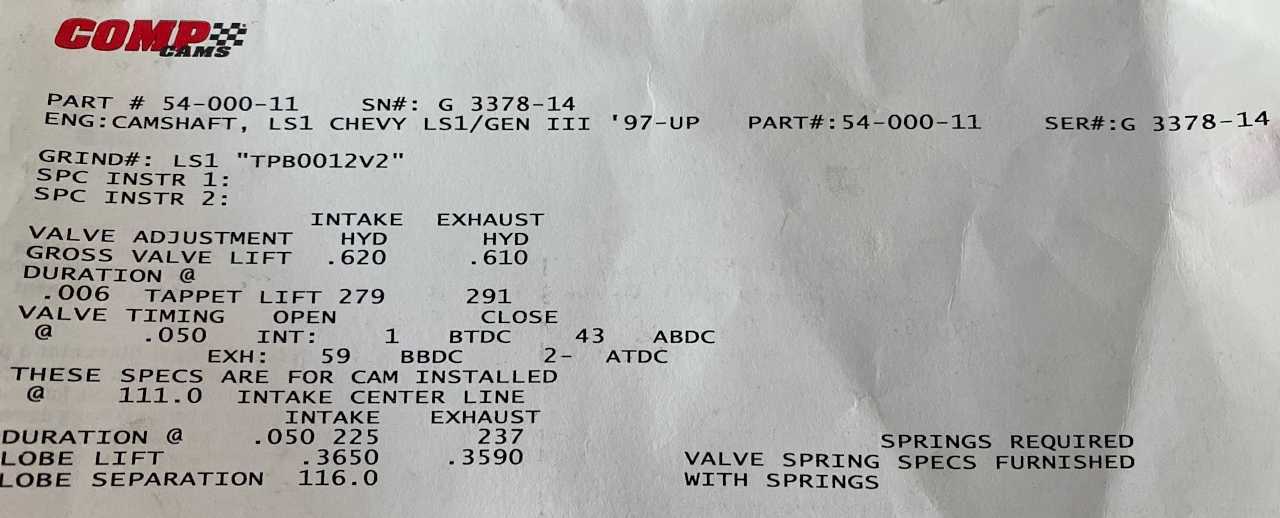 FS (For Sale) Tick Performance Stage 2 LS2 Blower Cam - CorvetteForum ...