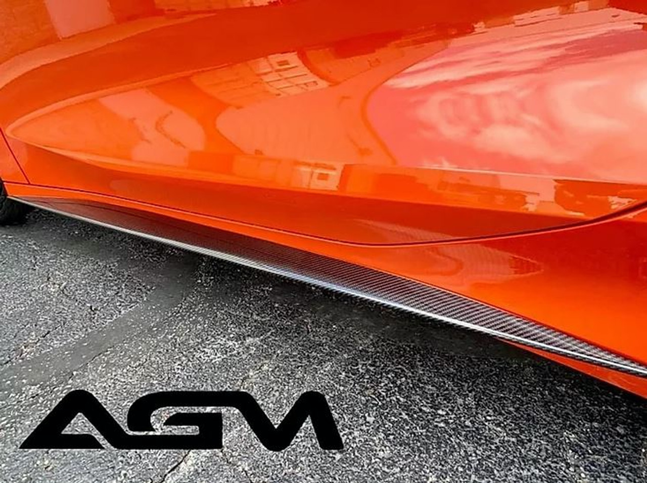 2020-2023 corvette c8 agm carbon fiber rocker panel extensions ...