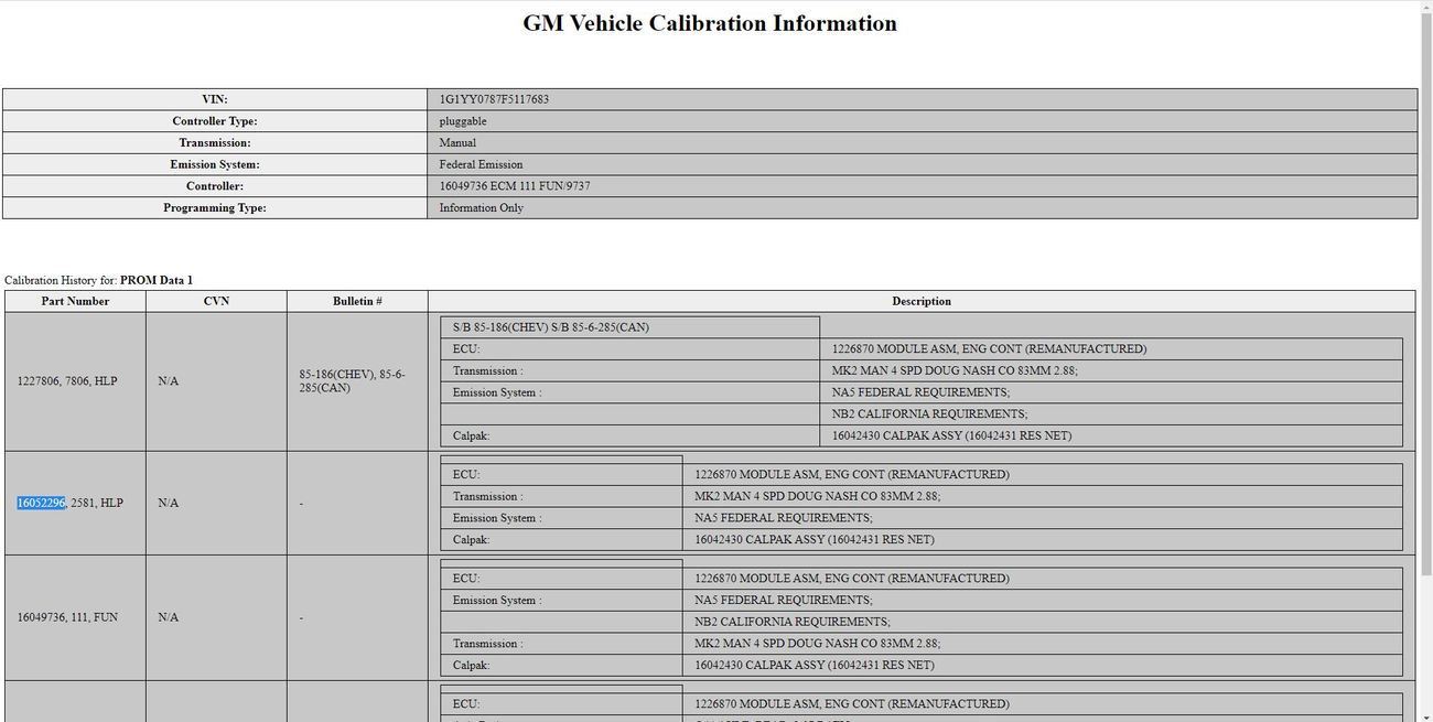 FS (For Sale) C4 ECM's - CorvetteForum - Chevrolet Corvette Forum ...