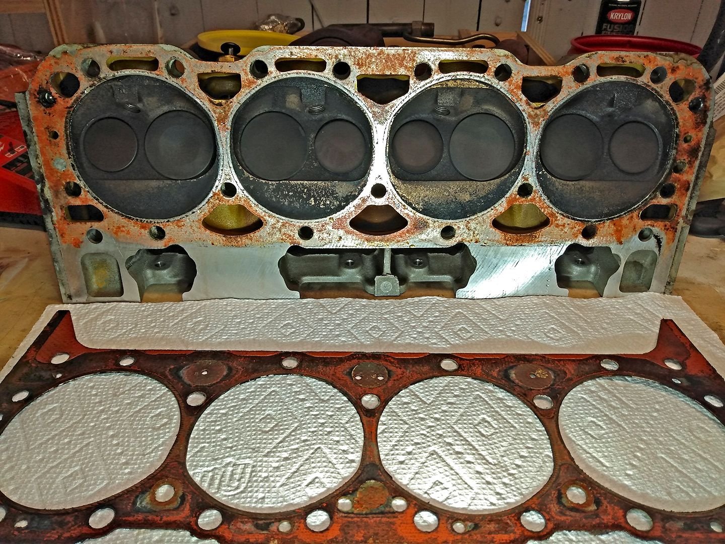 Pre-load, soaking vs not soaking lifters. Pic of my old head gaskets ...