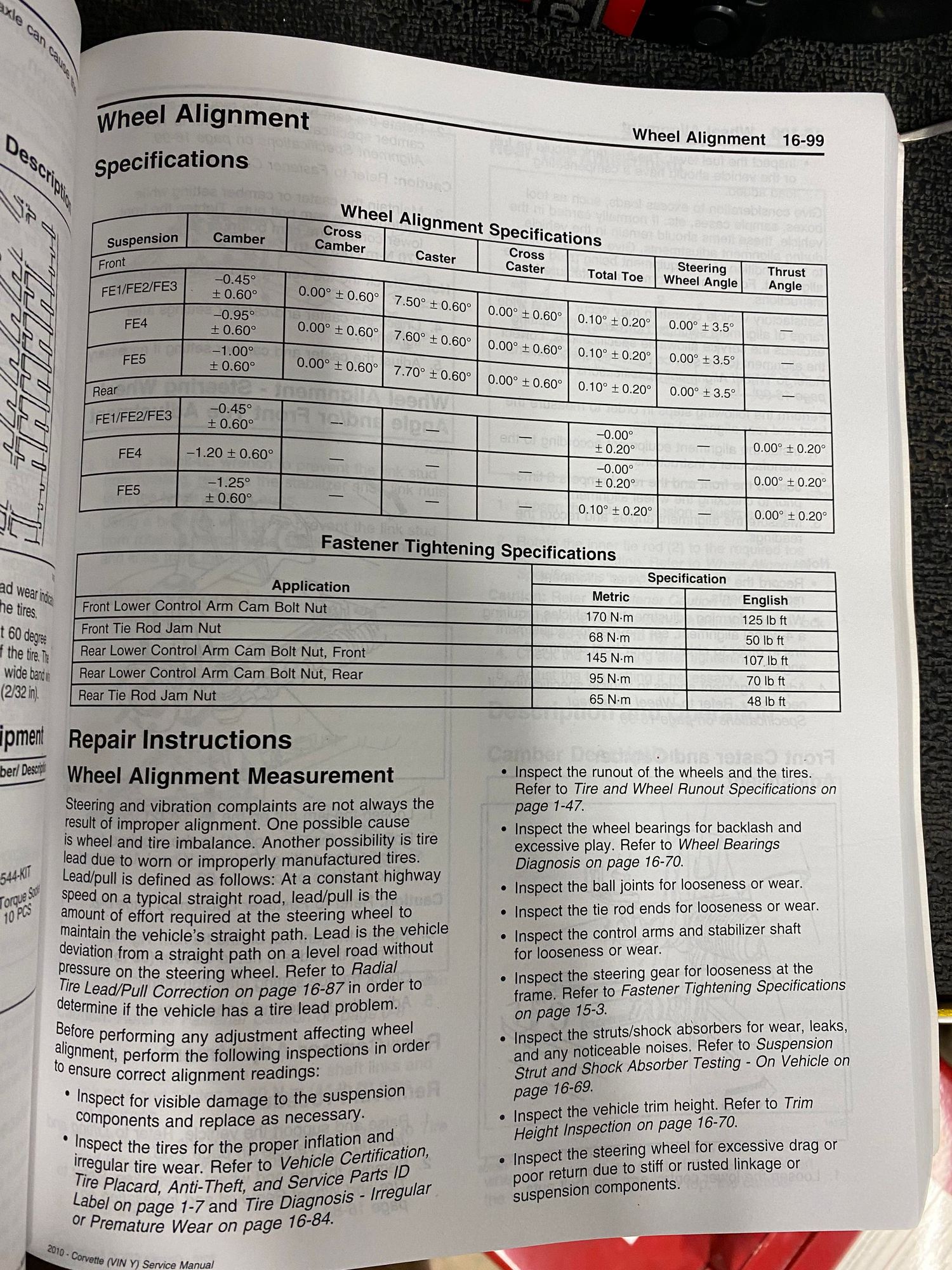 C6 Z06 alignment help - CorvetteForum - Chevrolet Corvette Forum Discussion