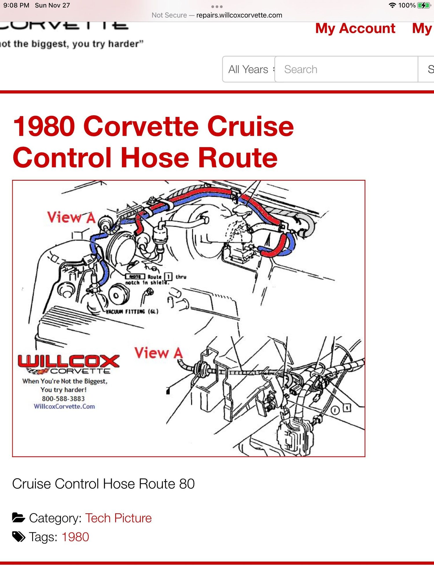 Vacuum lines on a 1980 c3 - CorvetteForum - Chevrolet Corvette Forum ...