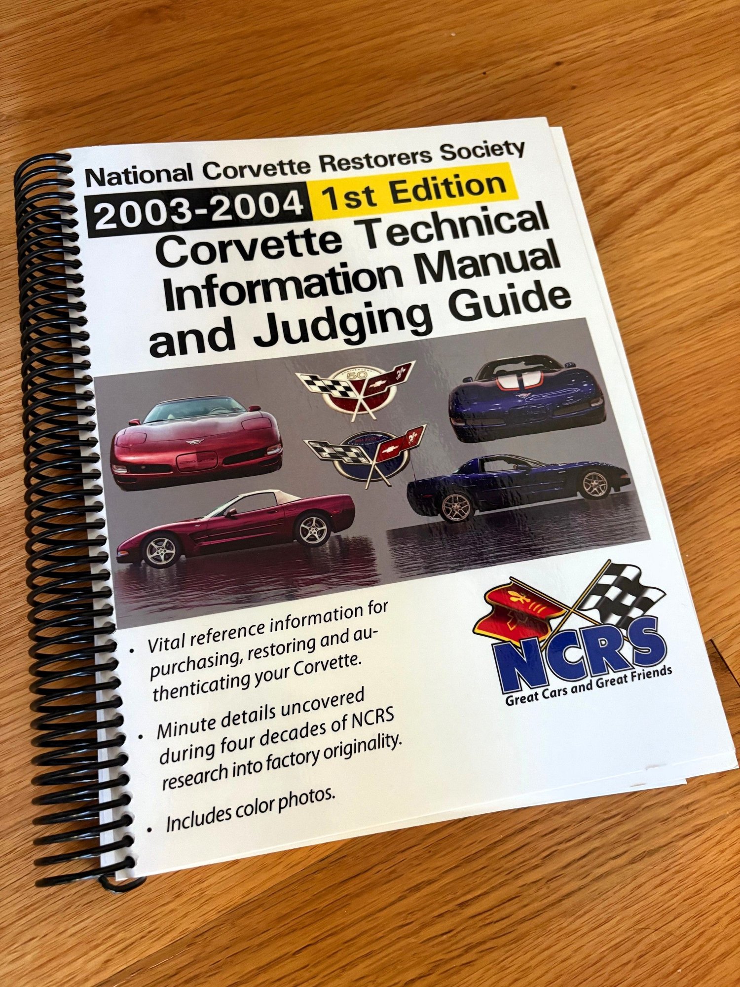 FS (For Sale) NCRS C5 Tech Info Manual & Judging Guide - CorvetteForum ...