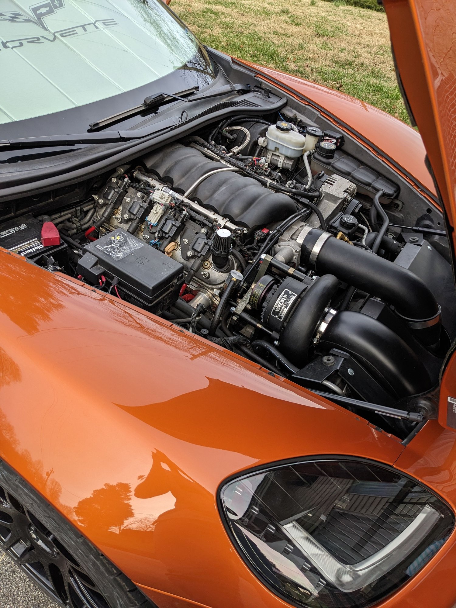 FS (For Sale) 2009 Corvette coupe atomic orange built/boosted widebody ...
