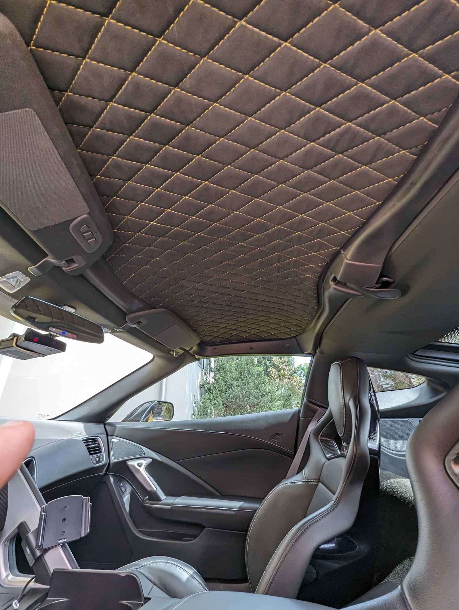 FS (For Sale) aftermarket suede headliner with diamond stitch ...