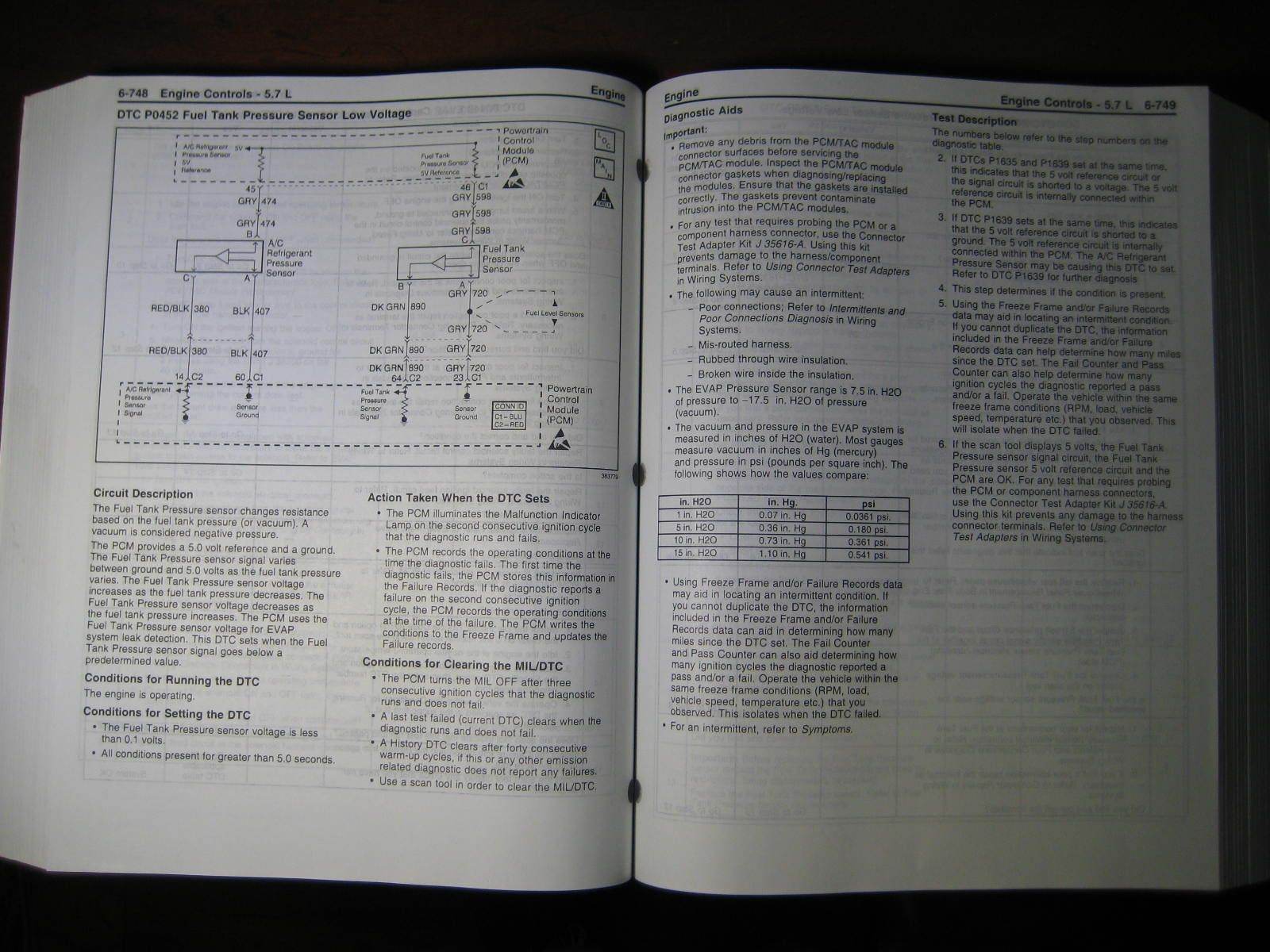 P0452 fuel pressure sensor location in a 1999 - CorvetteForum ...