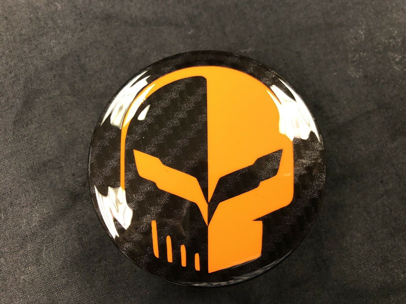 2005-2019 C6 C7 Corvette GM Jake Skull Corvette Center Caps ...