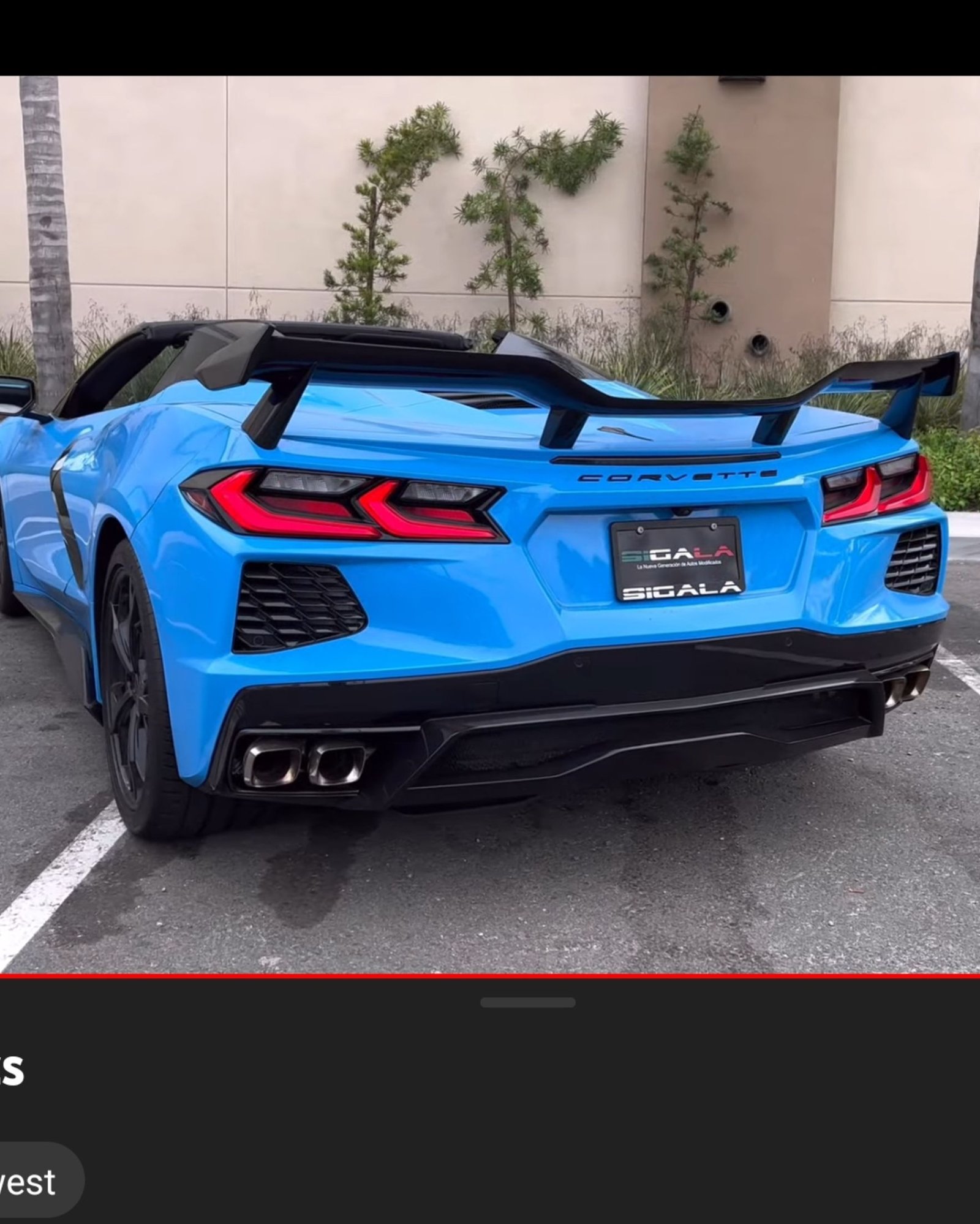 Installing the C8 Z06 high wing on a C8 Stingray Z-51 center mounting ...