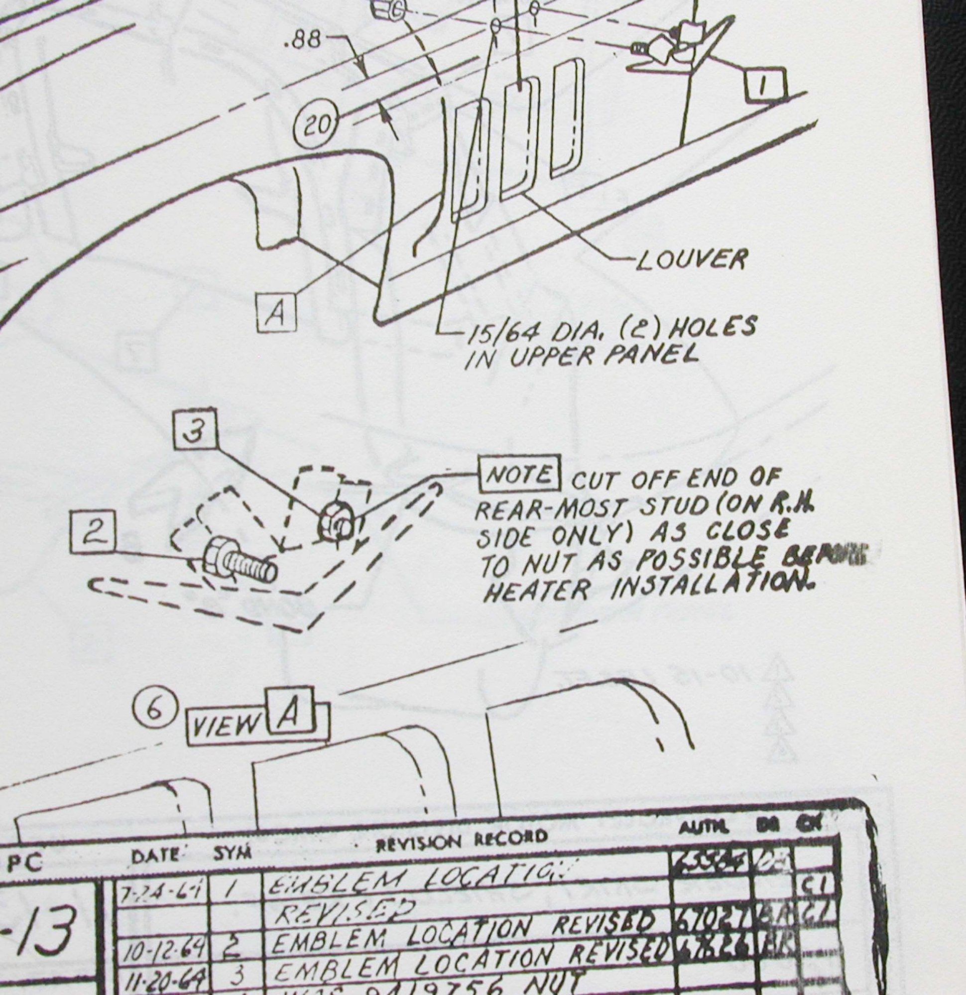 C2 Fender and nose emblem placement - CorvetteForum - Chevrolet ...