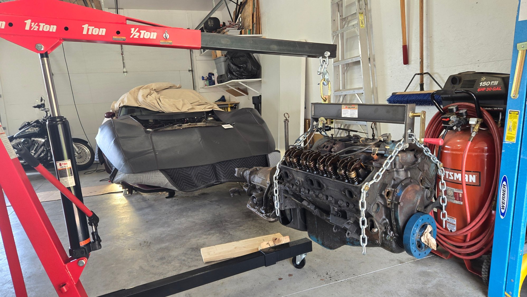 77 Engine & Transmission Pulled - CorvetteForum - Chevrolet Corvette ...
