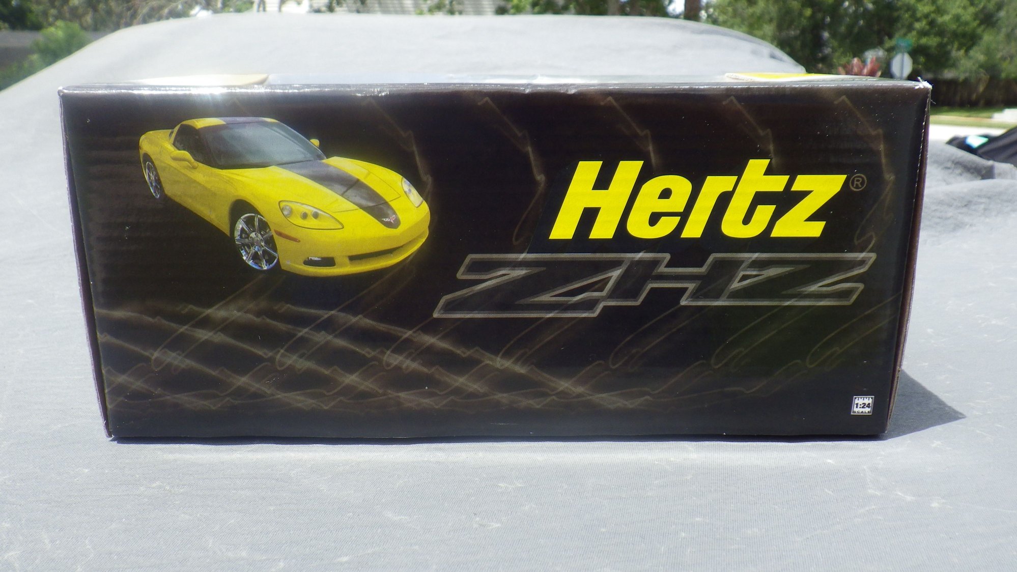 FS (For Sale) Greenlight 1/24 Hertz 2008 Corvette C6 ZHZ Yellow Employee Gift Rare ...