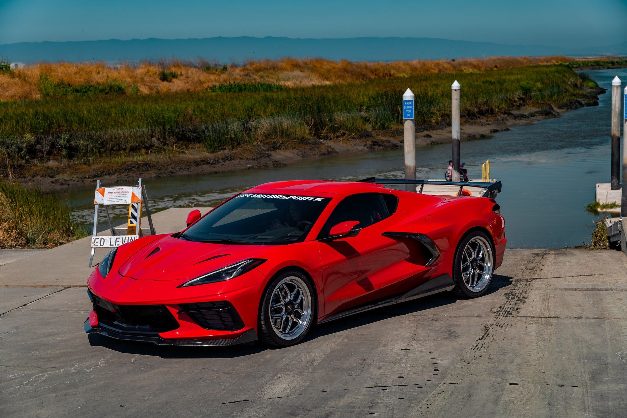 Weld Racing Laguna C8 Drag/Street Rotary Forged Wheel Set (19x9/ 20x12 ...