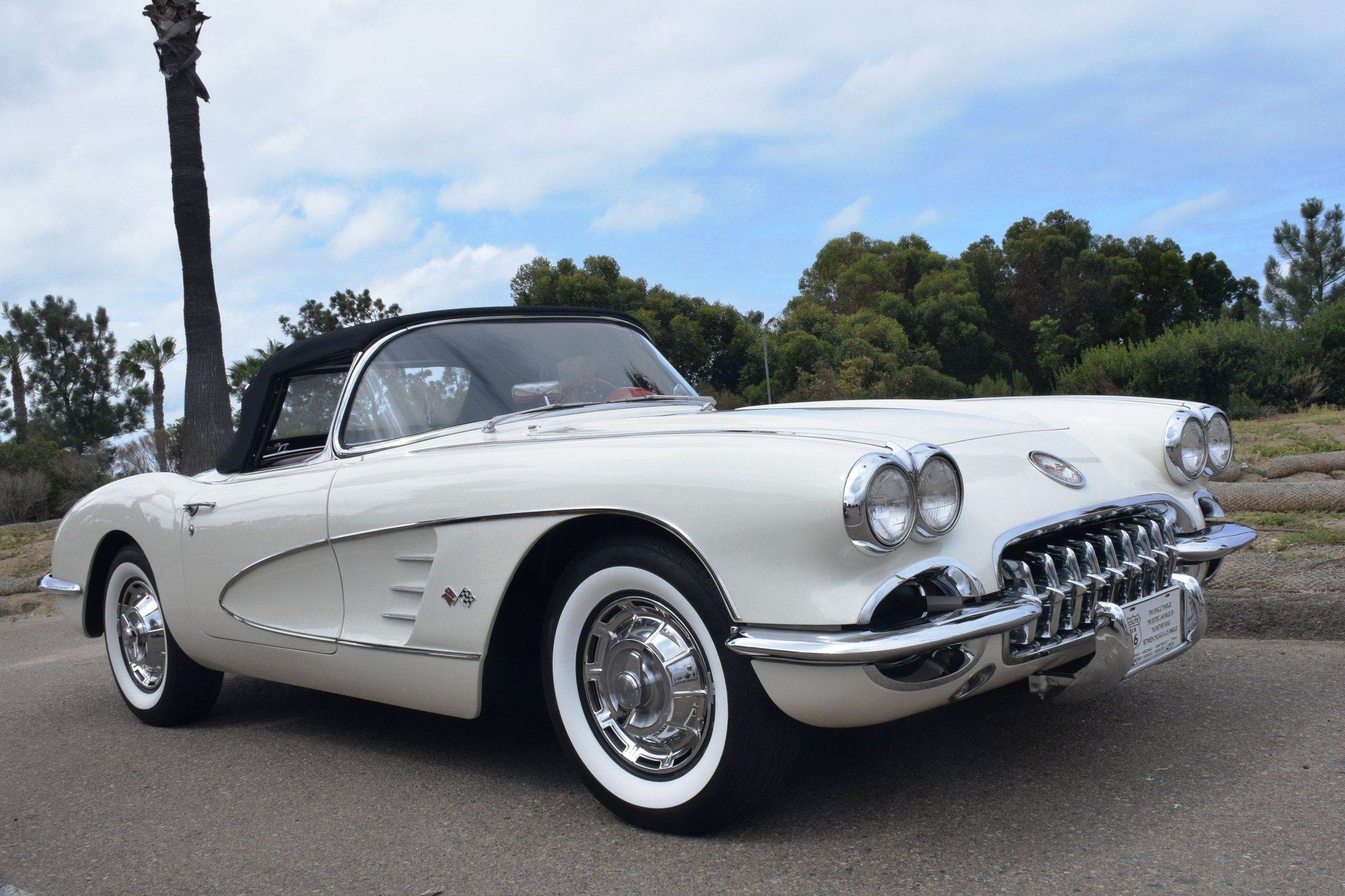 C1 1959 corvette white w/frost blue interior - CorvetteForum ...