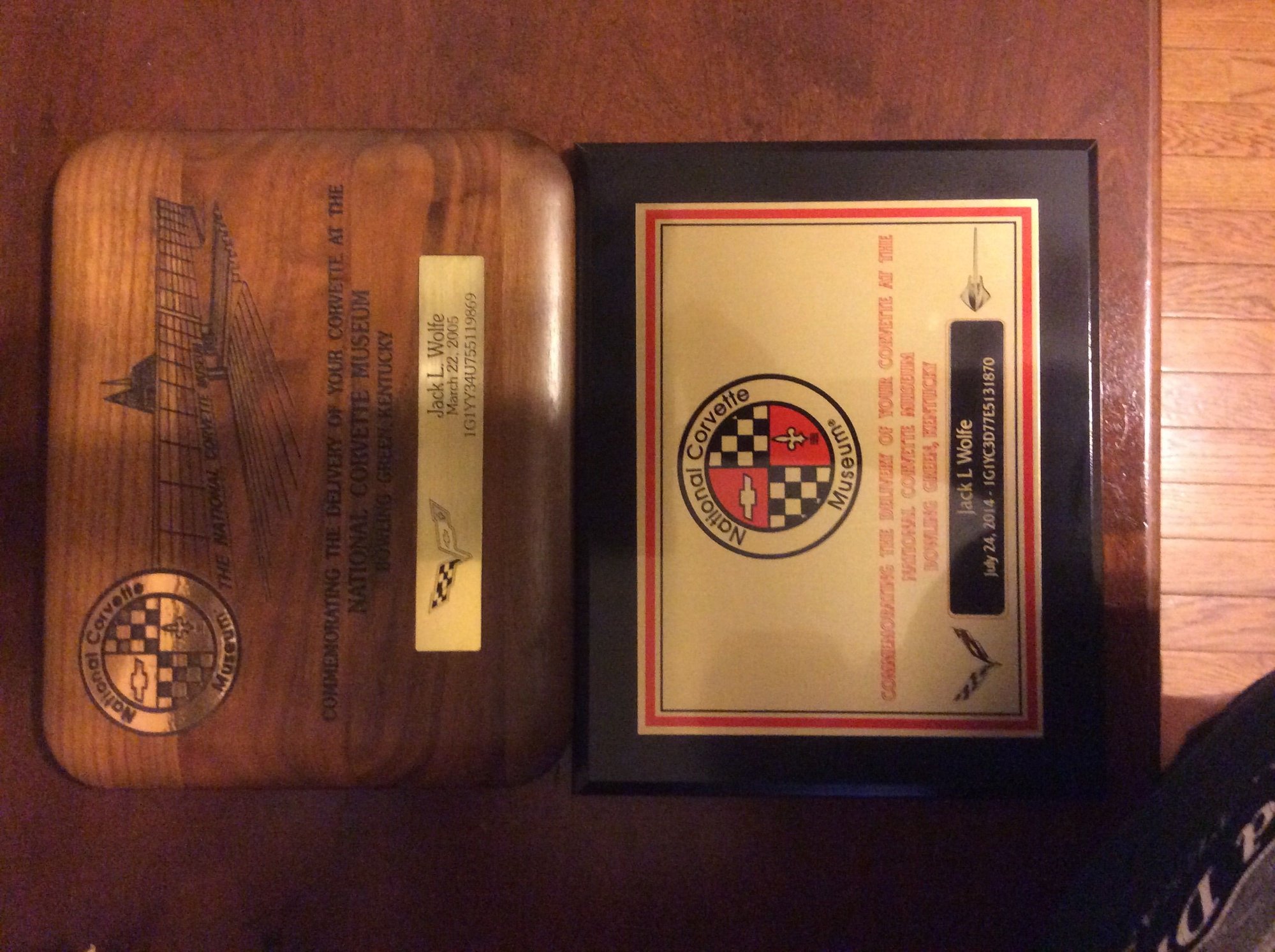 Museum Delivery: Plaque? - CorvetteForum - Chevrolet Corvette Forum ...