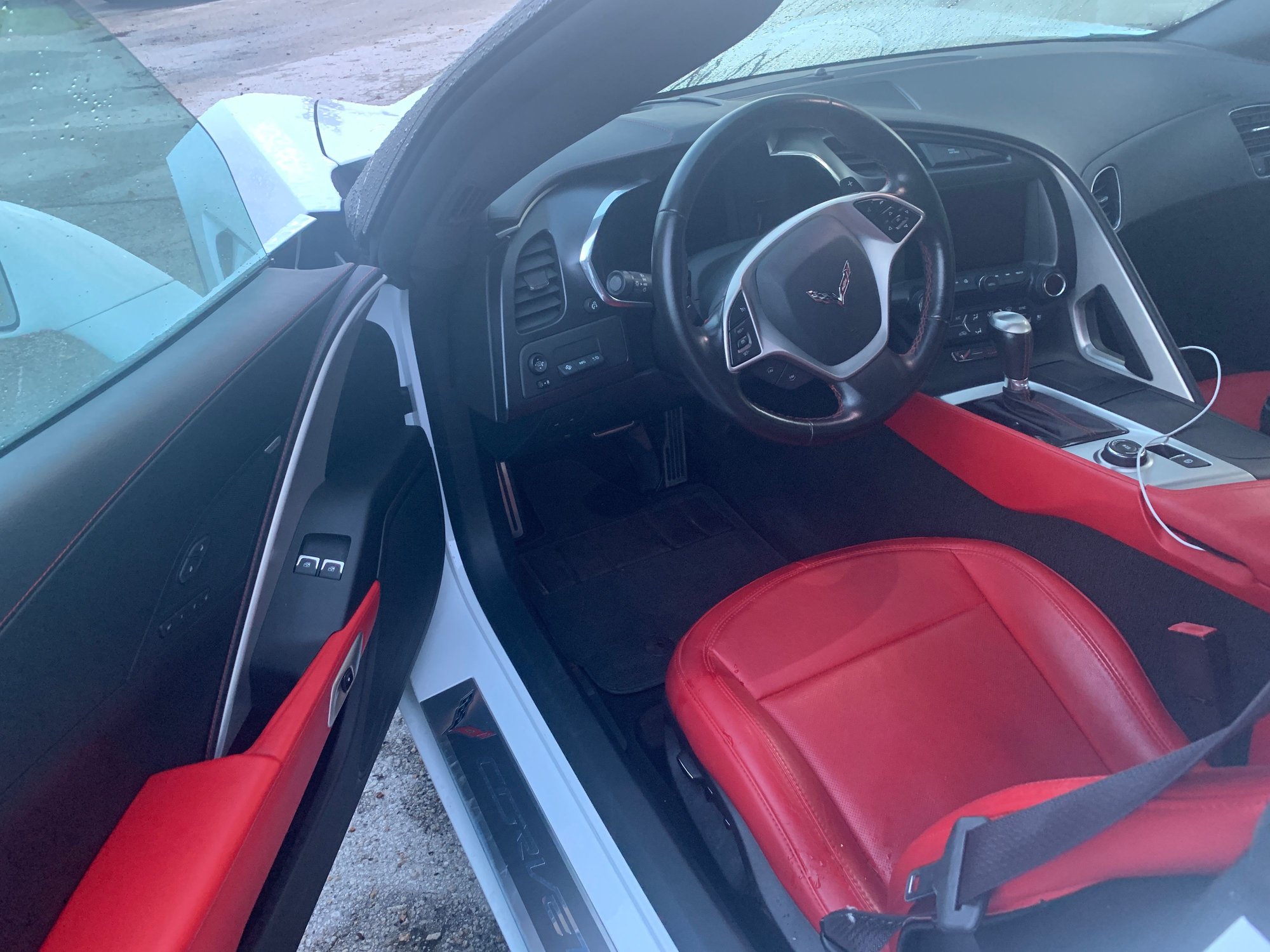 FS (For Sale) 2014 C7 Corvette coupe, white body, red interior, MIAMI ...