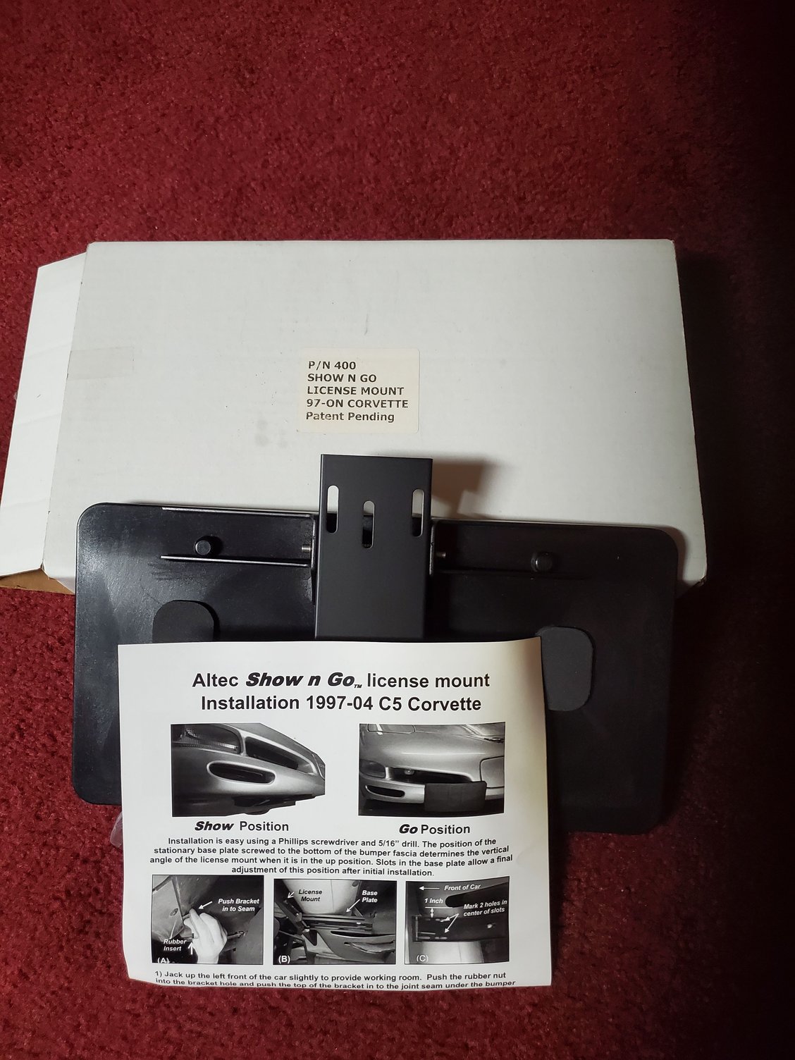 FS (For Sale) Show n Go License Mount 97-on Corvette - CorvetteForum ...