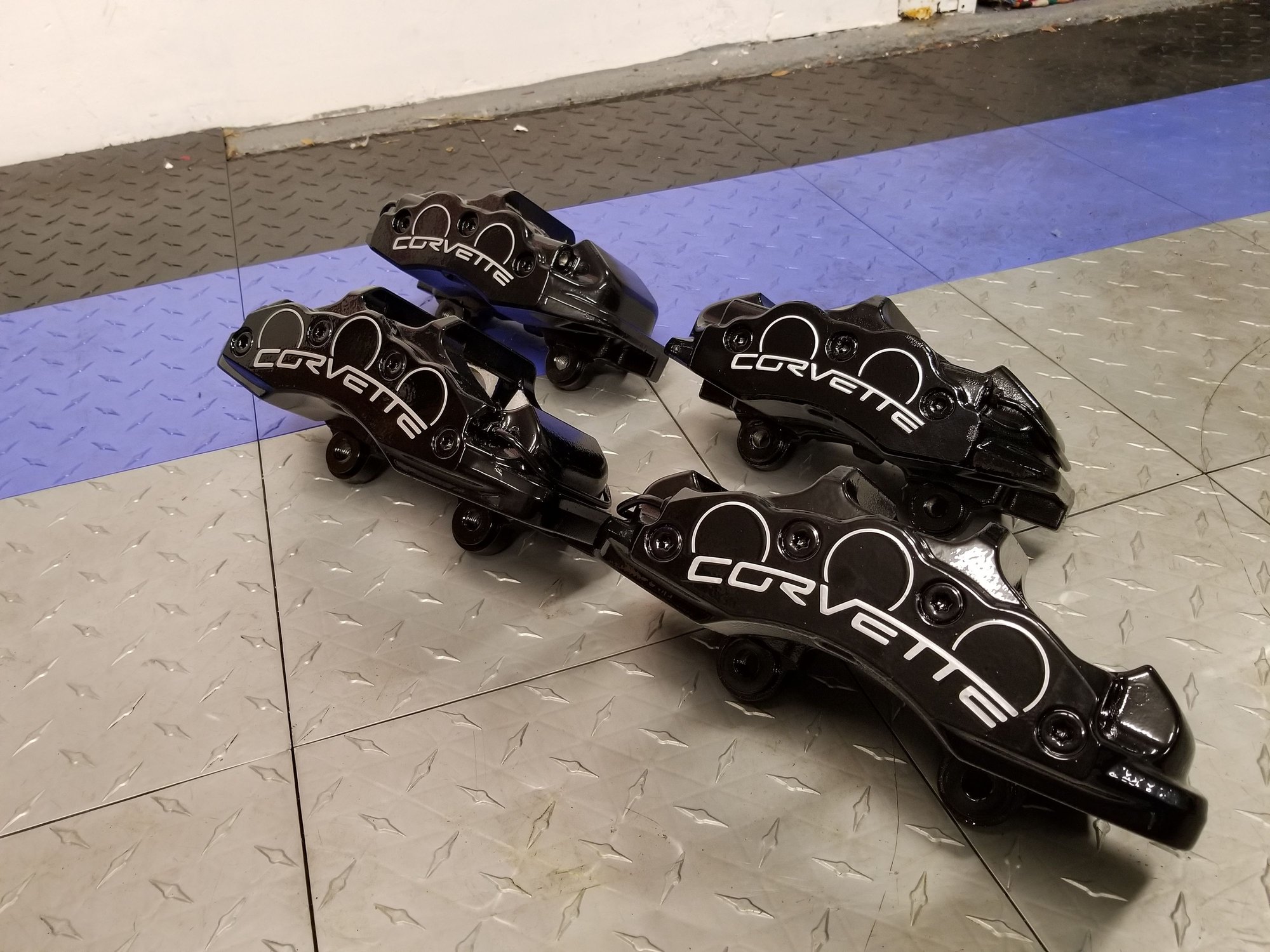 FS (For Sale) C6 Z06 Grand Sport Calipers Complete LIKE NEW Gloss Black ...