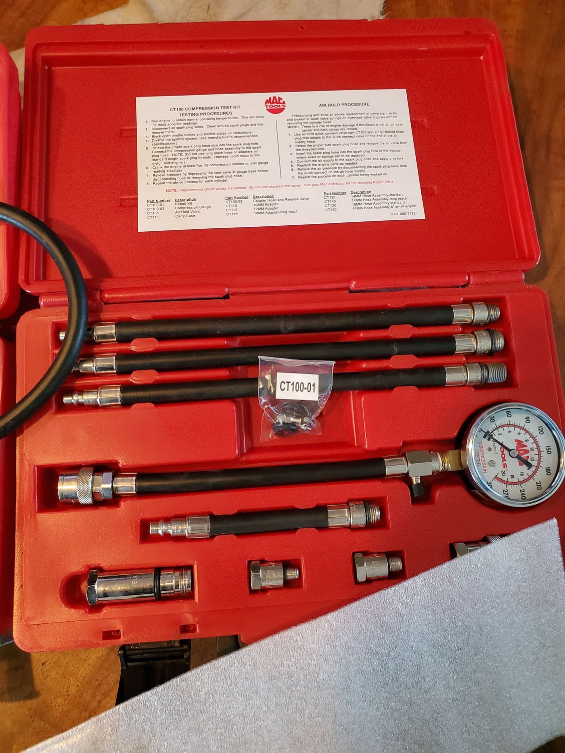 FS (For Sale) MAC Test tools 1 Differential Cylinder (leakdown) tester ...