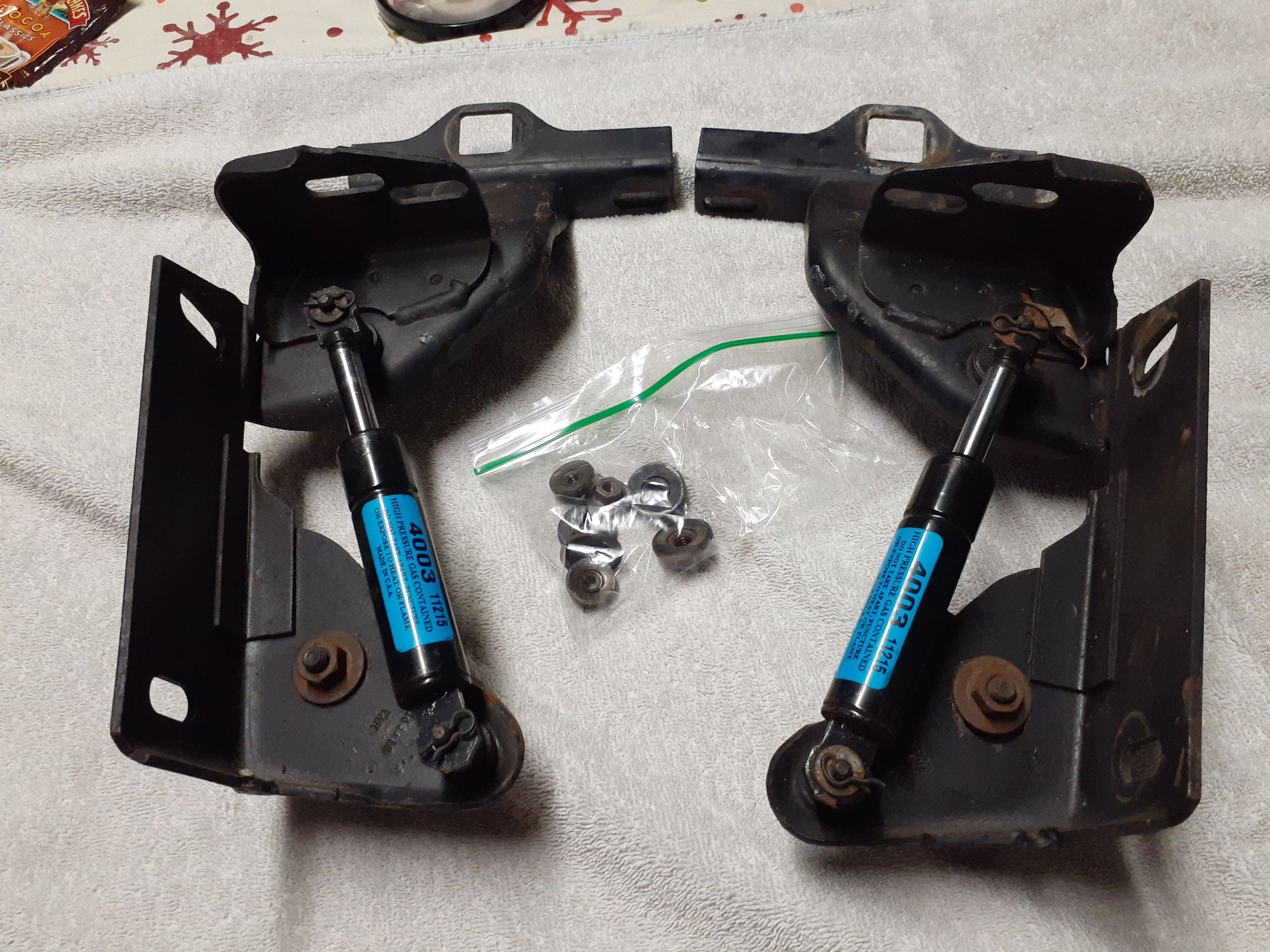 FS (For Sale) C4 hood brackets with new struts - CorvetteForum ...