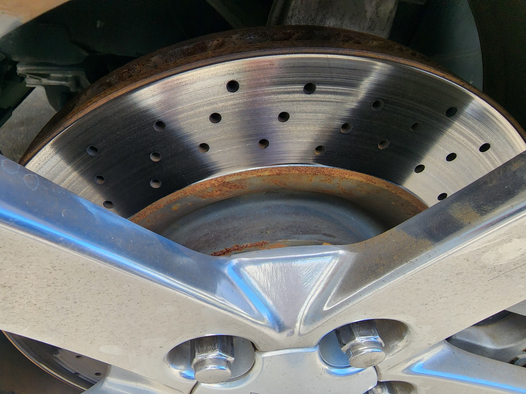 Chrome or Colored Brake Rotor Hub Covers for 2005-2013 C6 Corvette ...