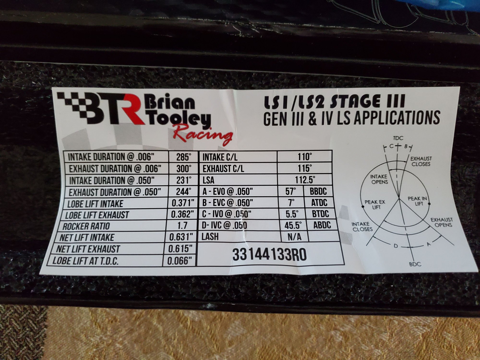 FS (For Sale) Brian Tooley LS1/LS2 - N/A STAGE 3 Cam - NIB - CorvetteForum - Chevrolet Corvette ...